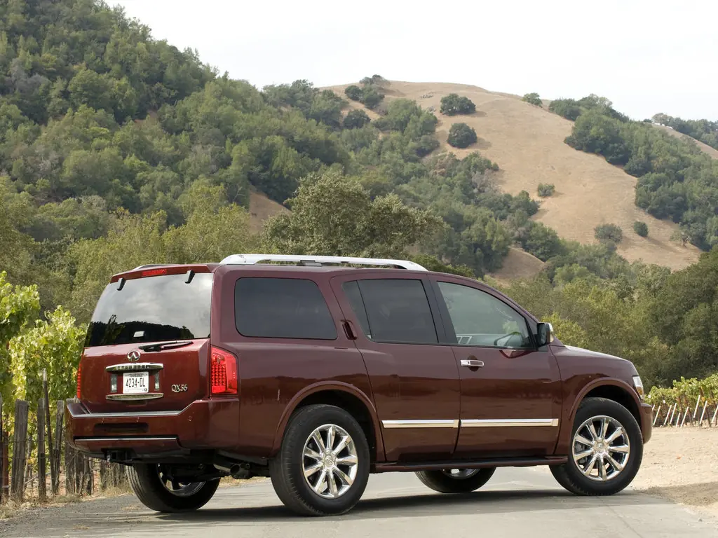 Infiniti QX56 рестайлинг 2007, 2008, 2009, 2010, джип/suv 5 дв., 1 поколение, JA60 технические ...
