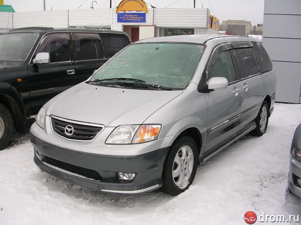Mazda MPV 1999, 2000, 2001, 2002, минивэн, 2 поколение, LW технические характеристики и комплектации