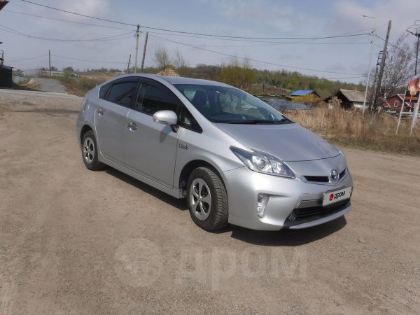 Авто Тойота Приус PHV 2012 год во Владивостоке, зарядное устройство в комплекте, б/у, руль ...